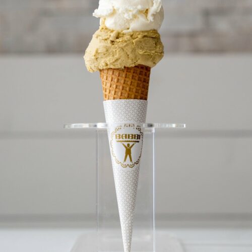 Babbi Cones - Rolled Waffle Cone - R.65 - Rough Border - The Gelato Guy