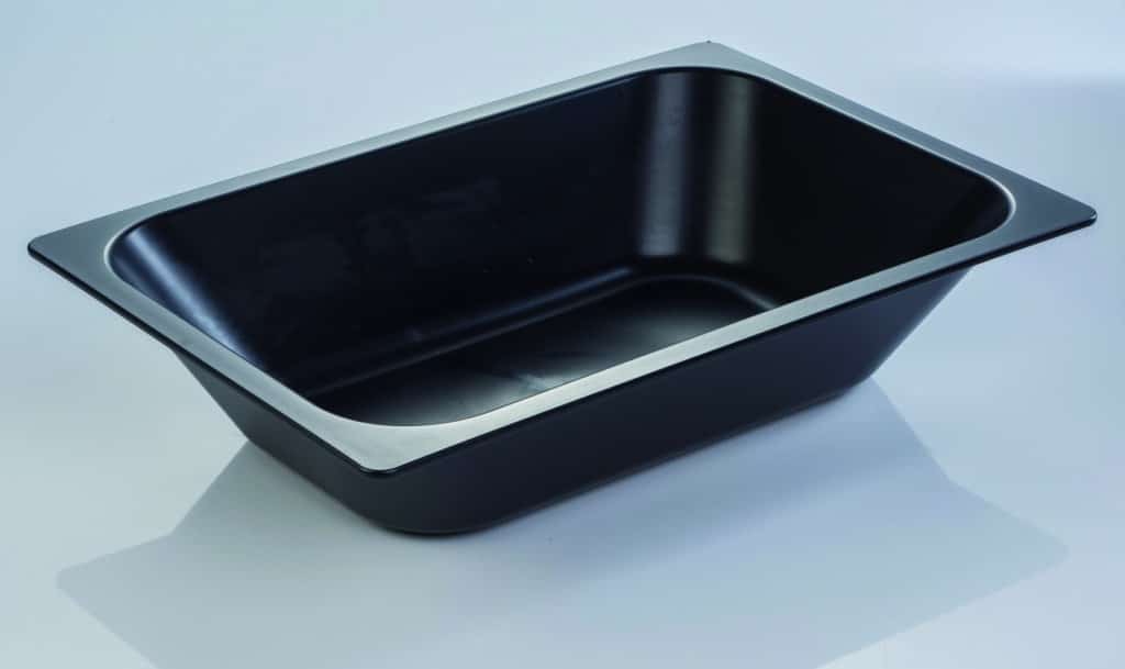 Wide Gelato Pan - Rigid Black Plastic - The Gelato Guy